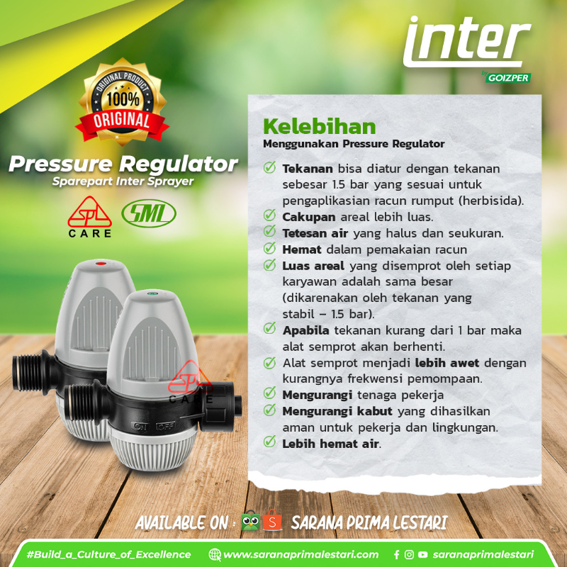 KLIKSPL - [ORIGINAL] PRESSURE REGULATOR INTER SPRAYER - SPAREPART INTER SPRAYER